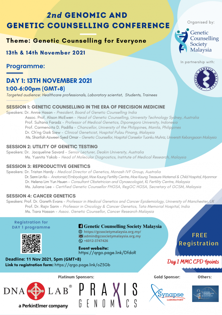 2nd Genomic and Genetic Counselling Conference – Genetic Counselling ...
